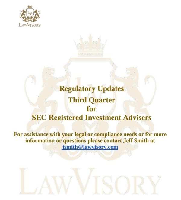 October 2024 Regulatory Update for SEC Registered Investment Advisers ...
